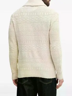 Gant Cable-knit Shawl Collar Cardigan