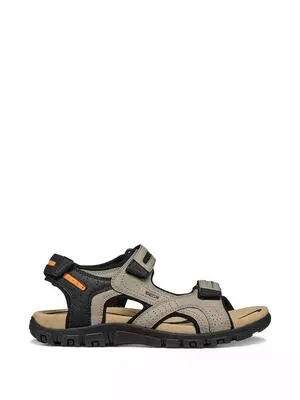 Geox Perforated Touch-strap Sandals - Neutrals