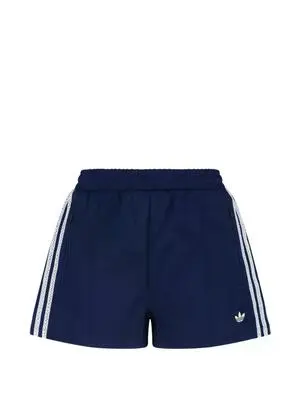 Adidas Lace-trim Logo-embroidered Shorts