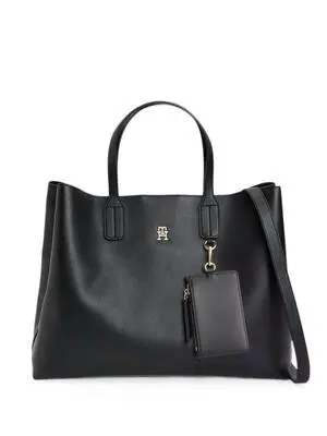 Tommy Hilfiger Logo-plaque Tote Bag - Black