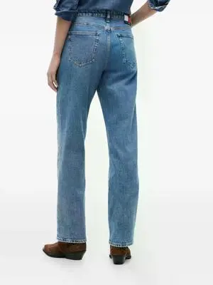 Tommy Hilfiger Straight-leg Jeans With Logo Patch