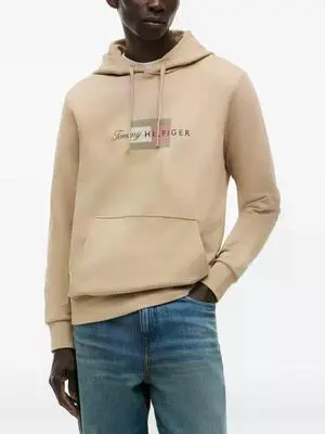 Tommy Hilfiger Logo Print Drawstring Hoodie
