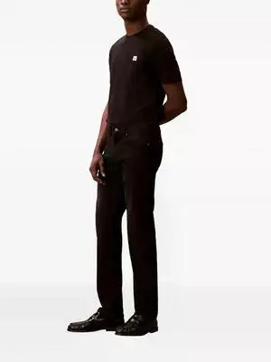 Calvin Klein Logo Patch Straight-leg Jeans