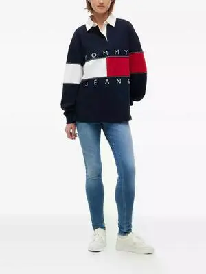 Tommy Hilfiger Logo Embroidered Sweatshirt - Blue
