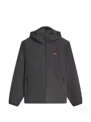 Tommy Hilfiger Logo Patch Hooded Jacket - Grey