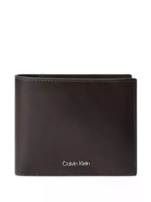 Calvin Klein Logo-plaque Bifold Wallet - Brown