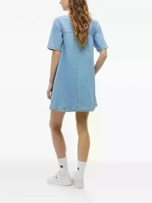 Tommy Hilfiger Denim Mini Dress With Chest Pockets
