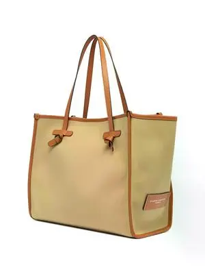 MARCELLA CLUB Canvas And Leather Trim Tote Bag