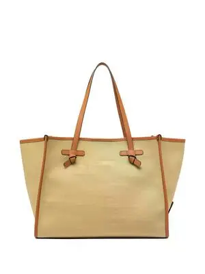MARCELLA CLUB Canvas And Leather Trim Tote Bag