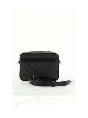 Celine Monogram Messenger Bag - Black