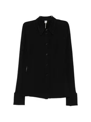 TOTEME Fitted Jersey Shirt With Spread Collar And Button Fastening