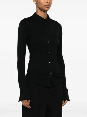 TOTEME Fitted Jersey Shirt With Spread Collar And Button Fastening