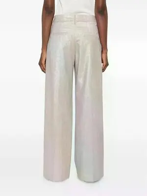 Brunello Cucinelli Shimmer Effect Pleated Trousers