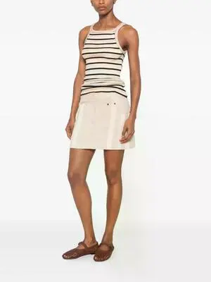 Fendi Logo Patch Mini Skirt