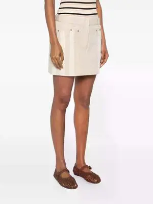 Fendi Logo Patch Mini Skirt