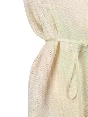 Peserico Belted Open-knit Cardigan-coat