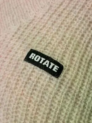 ROTATE BY BIRGER CHRISTENSEN Logo-patch V-neck Sweater