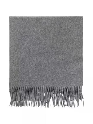 Max Mara Baci Fringed Scarf - Grey