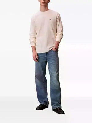 Calvin Klein Waffle-knit Logo-patch T-shirt