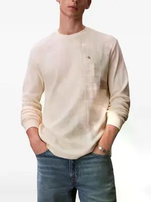 Calvin Klein Waffle-knit Logo-patch T-shirt