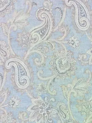 DELL'OGLIO Paisley-print Frayed Scarf