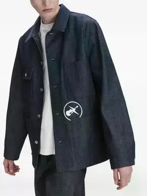 A.p.c. Logo-detail Chest-pocket Shirt Jacket