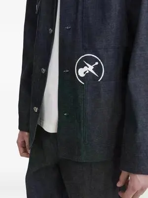 A.p.c. Logo-detail Chest-pocket Shirt Jacket