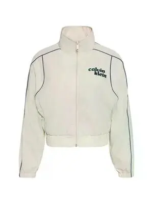 Calvin Klein Embroidered High Neck Zip Jacket