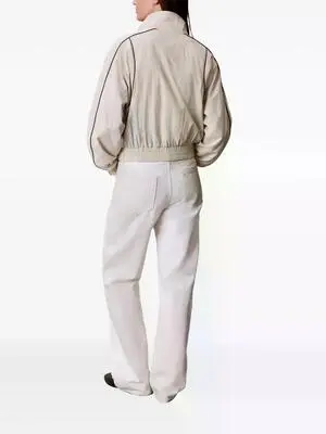 Calvin Klein Embroidered High Neck Zip Jacket