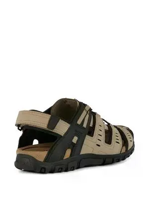 Geox Strada Cut-out Touch-strap Sandals