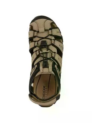 Geox Strada Cut-out Touch-strap Sandals
