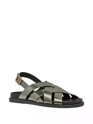 Geox Metallic Crossover Sandals