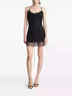Giuseppe Di Morabito Lace Corset Mini Dress - Black