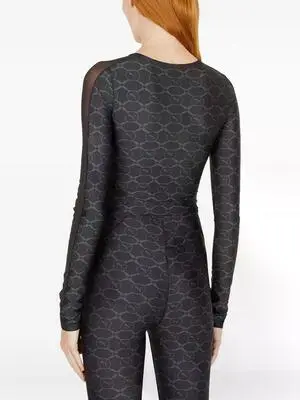 PUMA Long-sleeve Patterned Bodysuit
