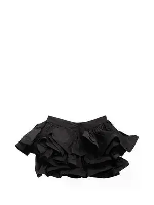 Vaquera Floral Appliqué Ruffled Tiered Skirt
