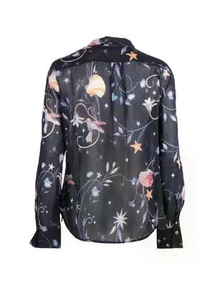 FORTE_FORTE Deliverance" Floral Print Voile Shirt