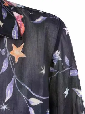 FORTE_FORTE Deliverance" Floral Print Voile Shirt