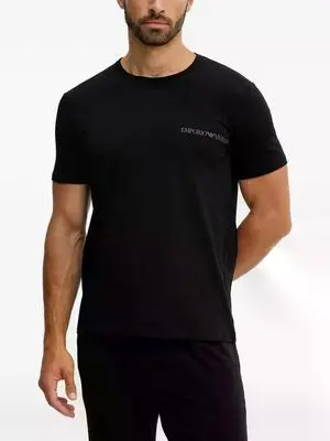 Armani Exchange Logo-print Short-sleeve T-shirt - Black