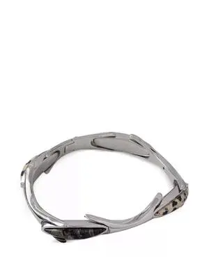 DIESEL® Stone-embellished Rigid Bracelet