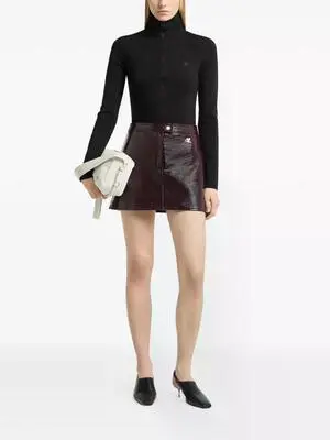 COURREGES Vinyl-effect Mini Skirt