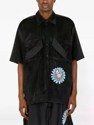 GARBAGE TV Appliqué Pocket Shirt