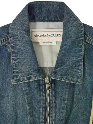 Alexander McQueen Zipped Denim Jacket