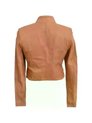 Alexander McQueen Leather Zip-up Biker Jacket