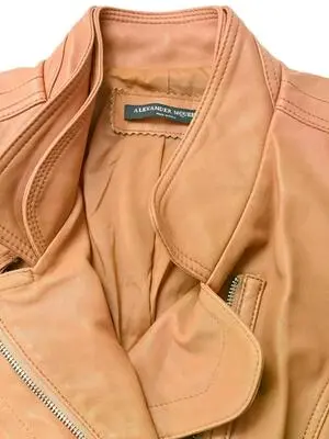 Alexander McQueen Leather Zip-up Biker Jacket