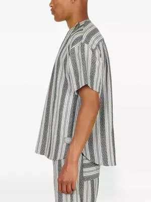 SNOW PEAK Striped-detail Shirt