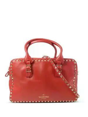 Valentino Garavani Rockstud Boston Tote Bag - Red