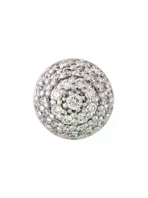 ALINKA 18kt White Gold Black Caviar Diamond Stud Earrings - Metallic