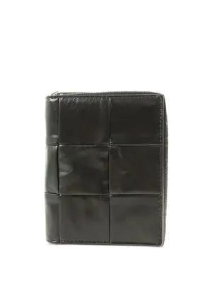 Bottega Veneta Intrecciato Zip-around Wallet - Black