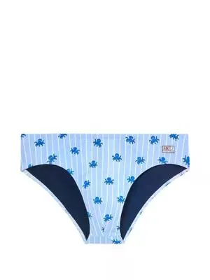 MC2 SAINT BARTH Octopus-print Swimming Briefs - Blue