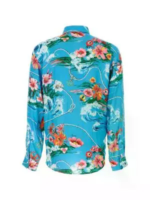 Gucci Floral-print Shirt - Blue
